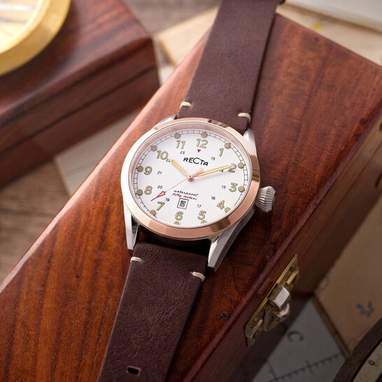 Recta Cavalier Quartz White Dial Men's Watch RT-3005-08 194595052633 ...