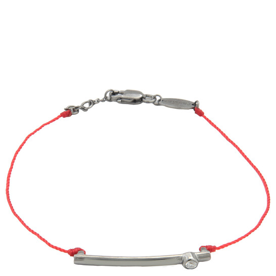 Redline Tube 0.05ct Round Diamond String Bracelet, Size 15.5 cm 6B-N ...