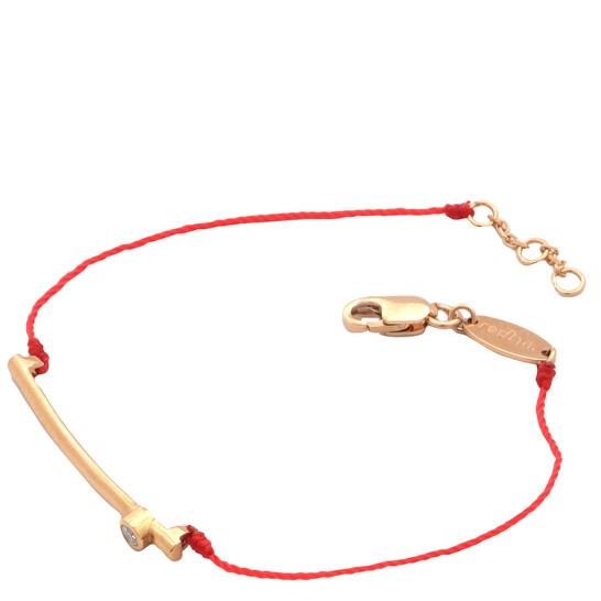 Redline Tube 0.05ct Round Diamond String Bracelet, Size 16.5 cm 6B-R ...