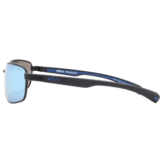 Revo Shotshell Blue Water Polarized Rectangular Men's Sunglasses RE ...