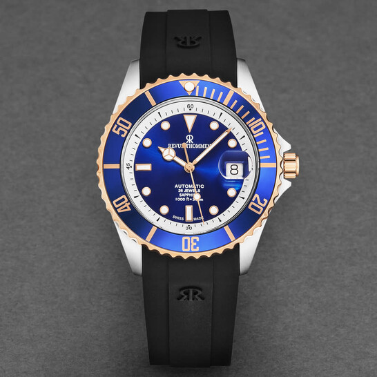 Revue Thommen Diver Automatic Blue Dial Men's Watch 17571.2355 ...
