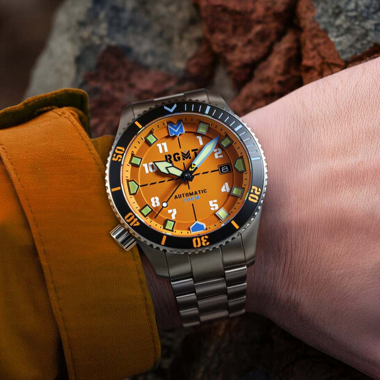 Rgmt Recon Diver Automatic Orange Dial Men's Watch RG-8075-55 ...