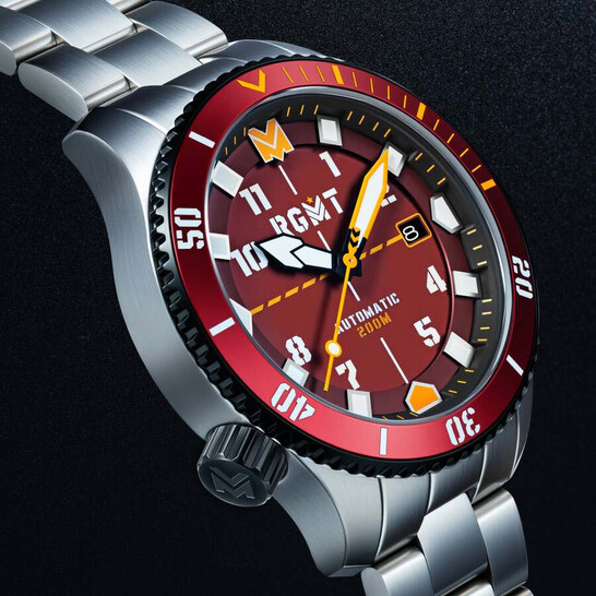 Rgmt Recon Diver Automatic Red Dial Men's Watch RG-8075-44 194595079975 ...