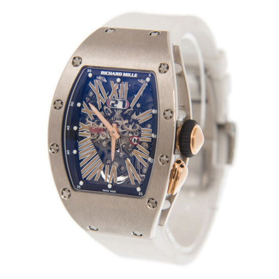 Richard Mille RM 037 Automatic Silver Dial Ladies Watch RM037 AO WG ...