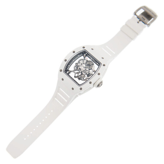 Richard Mille RM 055 Bubba Watson Hand Wind Men's Watch RM055 WHITE ...