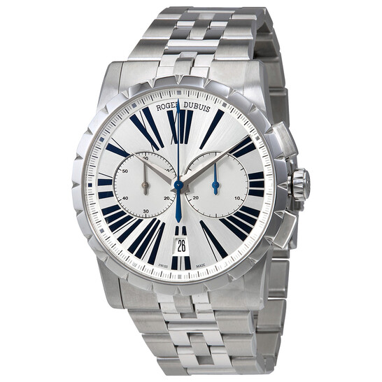 Roger Dubuis Excalibur Silver Chronograph Dial Automatic Men's Watch ...