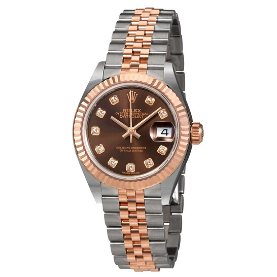 Rolex Lady Datejust Chocolate Diamond Dial Automatic Ladies Watch ...