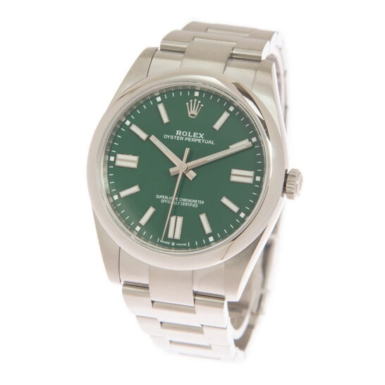 oyster perpetual green dial 41