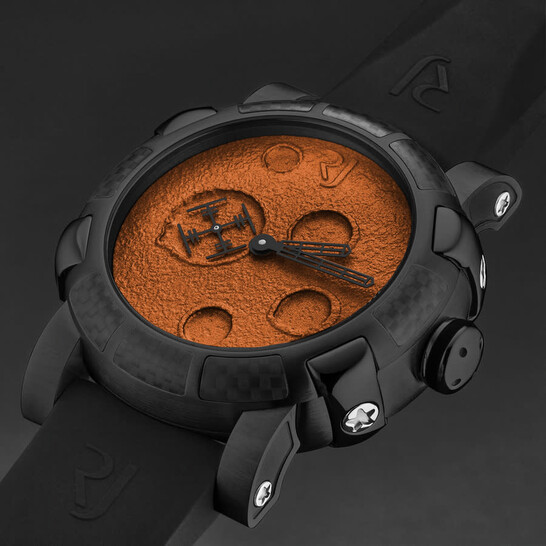 Romain Jerome Moon Dust Automatic Orange Dial Men's Watch RJ.MD.AU.901. ...
