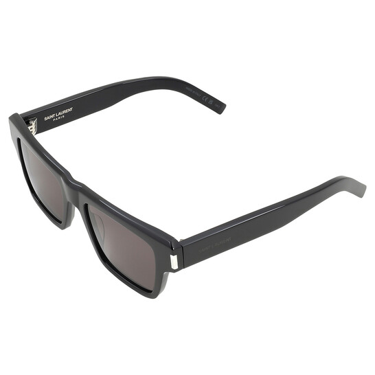 Saint Laurent Black Browline Men's Sunglasses SL 469 001 51 ...