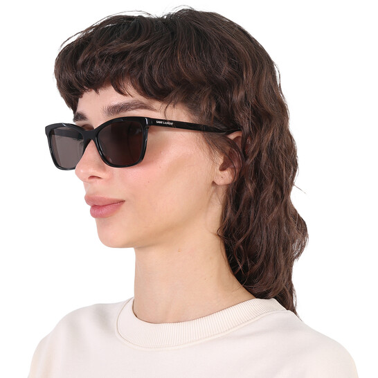 Saint Laurent Black Cat Eye Ladies Sunglasses SL 502 001 56 ...