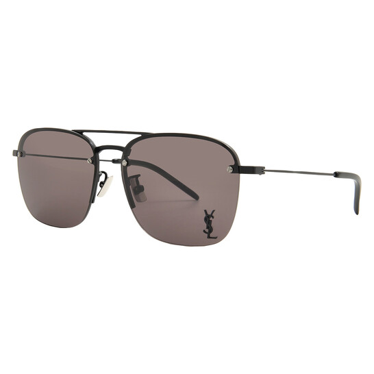 Saint Laurent Black Navigator Ladies Sunglasses SL 309 M 001 57 ...