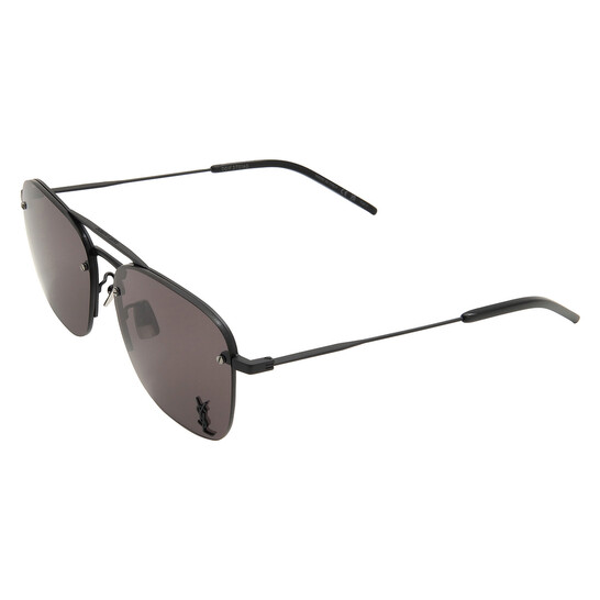 Saint Laurent Black Navigator Ladies Sunglasses SL 309 M 001 57 ...