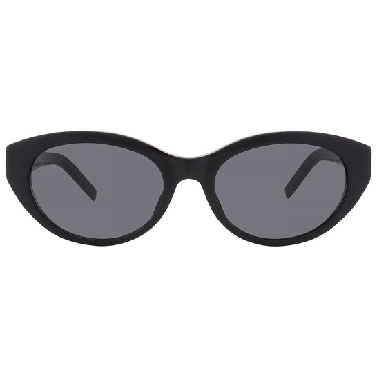 Saint Laurent Black Oval Ladies Sunglasses SL M148 001 54 889652556390 ...