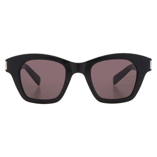 Saint Laurent Black Square Unisex Sunglasses SL 592 001 47 889652429359 ...