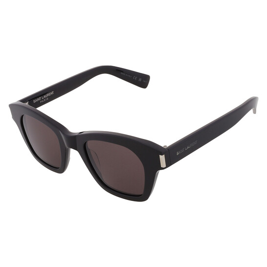 Saint Laurent Black Square Unisex Sunglasses SL 592 001 47 889652429359 ...