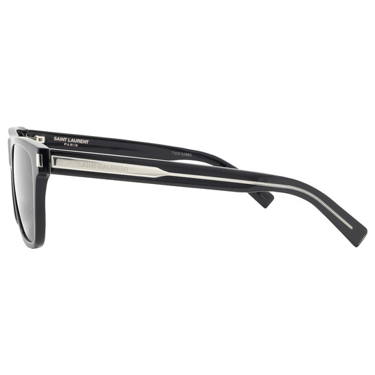 Saint Laurent Grey Browline Men's Sunglasses SL 619 001 56 889652445533 ...