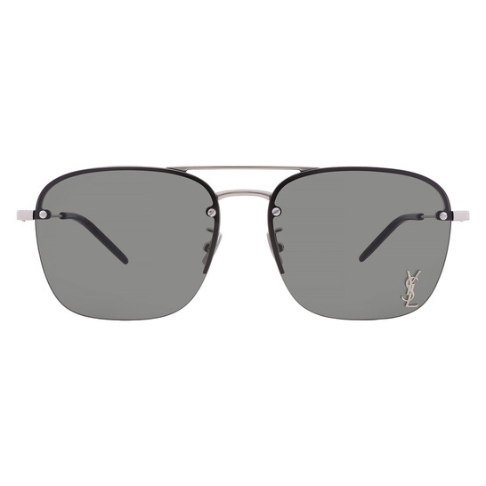 Saint Laurent Grey Navigator Ladies Sunglasses SL 309 M 006 59 ...