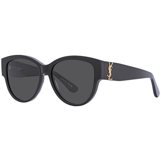 Saint Laurent Grey Oval Ladies Sunglasses SL M3 002 55 889652059693 ...
