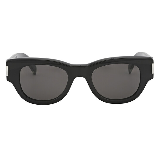 Saint Laurent Grey Square Ladies Sunglasses SL 573 001 49 889652420059 ...