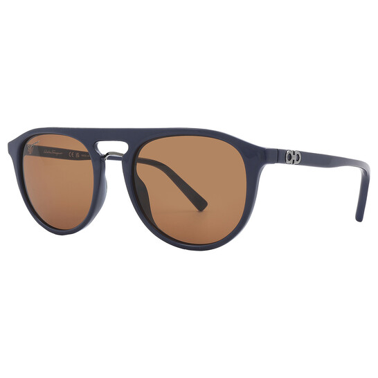 Ferragamo Salvatore Ferragamo Amber Oval Men's Sunglasses SF1090S 414 ...