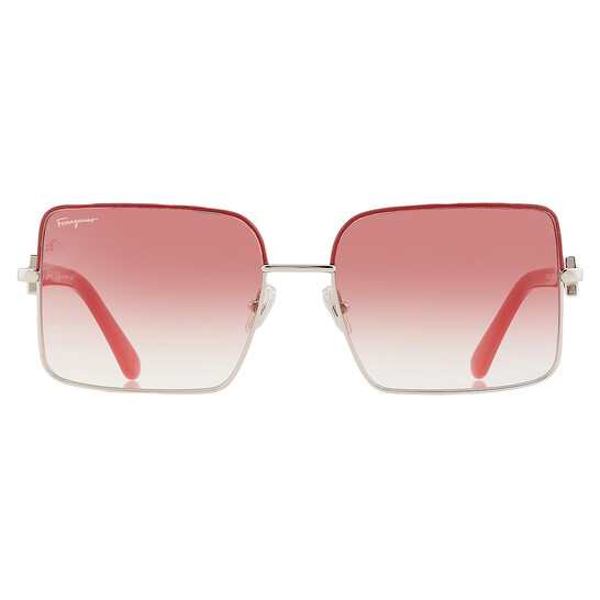 Ferragamo Salvatore Ferragamo Burgundy Gradient Sport Ladies Sunglasses ...