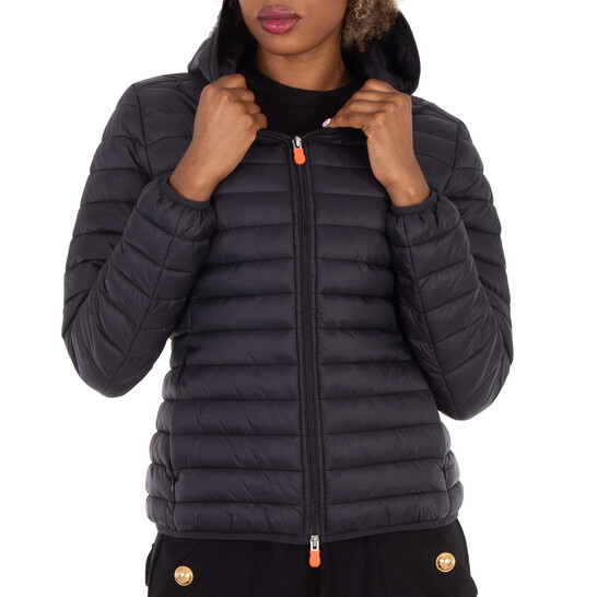 Save The Duck Black Dizy Giga Puffer Jacket, Brand Size 2 (Medium) D33620W-GIGA16-10000 ...