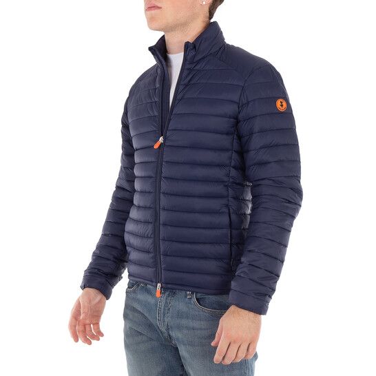 Save The Duck Men's Blue Alexander Animal Free Puffer Jacket, Size ...
