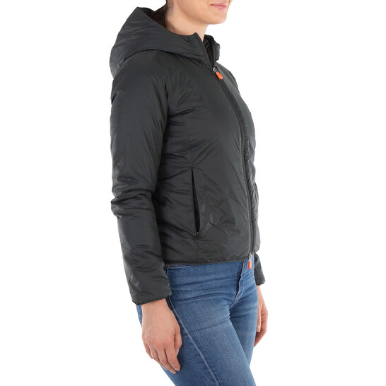Save The Duck Ruth Hooded Jacket, Brand Size 0 (X-Small) D30962W-GIRE17 ...