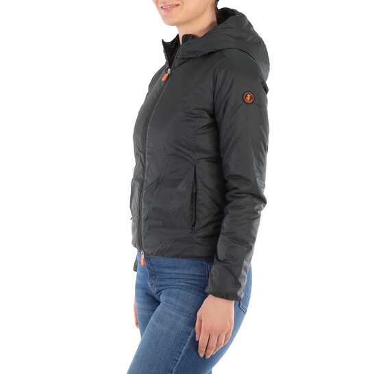 Save The Duck Ruth Hooded Jacket, Brand Size 0 (X-Small) D30962W-GIRE17 ...