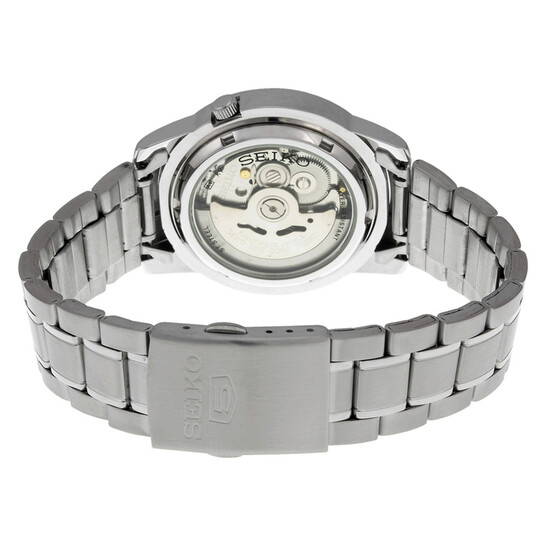 Seiko 5 Automatic White Dial Stainless Steel Men's Watch SNKK25 ...