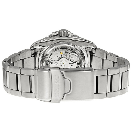 Seiko 5 Automatic Black Dial Stainless Steel Men's Watch SNZJ05J1 ...