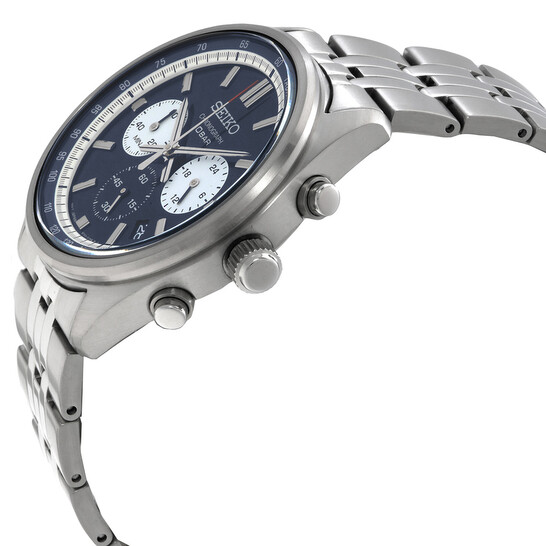 Seiko Chronograph Quartz Blue Dial Men's Watch SSB427 0609851033177 ...