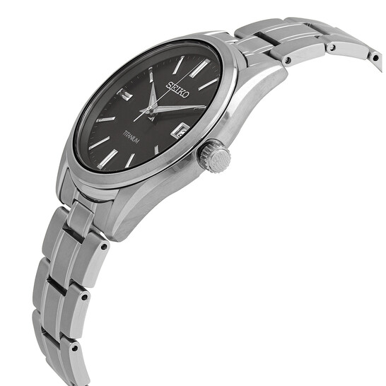 Seiko Classic Quartz Black Dial Men's Watch SUR375 4954628238870 ...