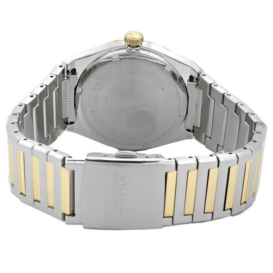 Seiko Classic Quartz White Dial Two-Tone Men's Watch SUR558P1 4954628250704 - Watches, Stainless ...