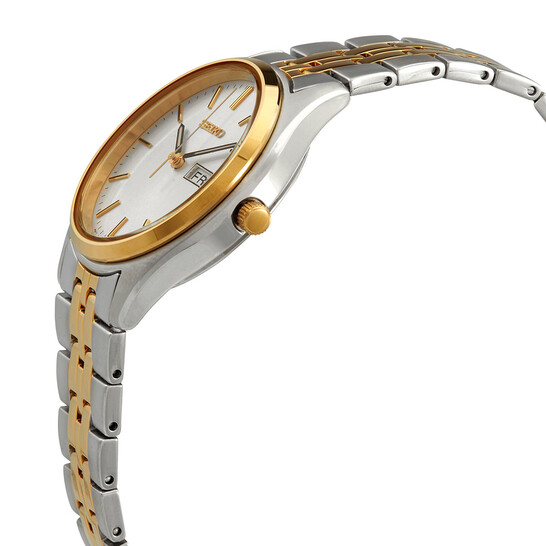 Seiko Essentials Quartz Silver Dial Men's Watch SUR430 029665207012 ...