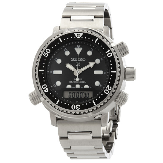 Seiko Prospex Arnie Analog-Digital Black Dial Men's Watch SNJ033 ...