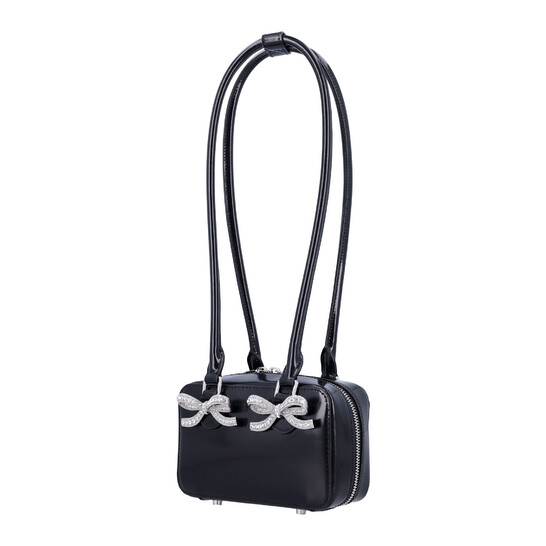 Self Portrait self-portrait Leather Shoulder Bag RS25301ABBLACK ...