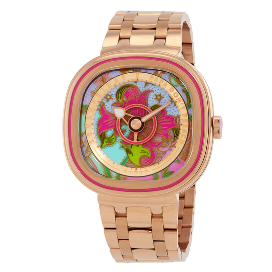 Sevenfriday C Series Automatic Pink Dial Ladies Watch C2/01 'PDP' C2/01 ...