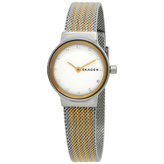 Skagen Freja Crystal White Dial Ladies Watch SKW2698 768680270839 ...