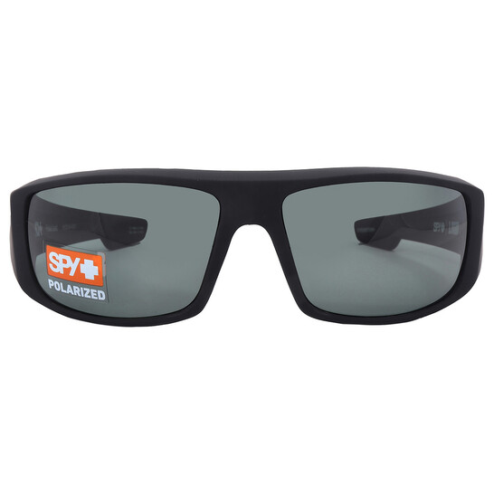 Spy LOGAN HD Plus Gray Green Polarized Wrap Men's Sunglasses ...