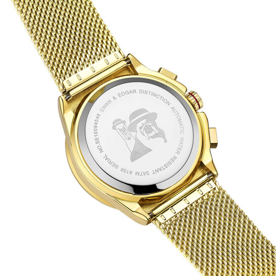Swan & Edgar Distinction Automatic Gold Dial Men's Watch SE1522 ...