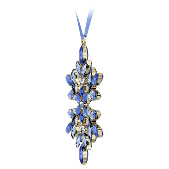 Swarovski Blue Gema Holiday Ornament 5691042 9009656910429 - Crystals ...