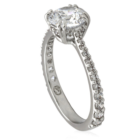 Swarovski Constella Stilla Round Cut Cocktail Ring, Size 58 (US 8 ...