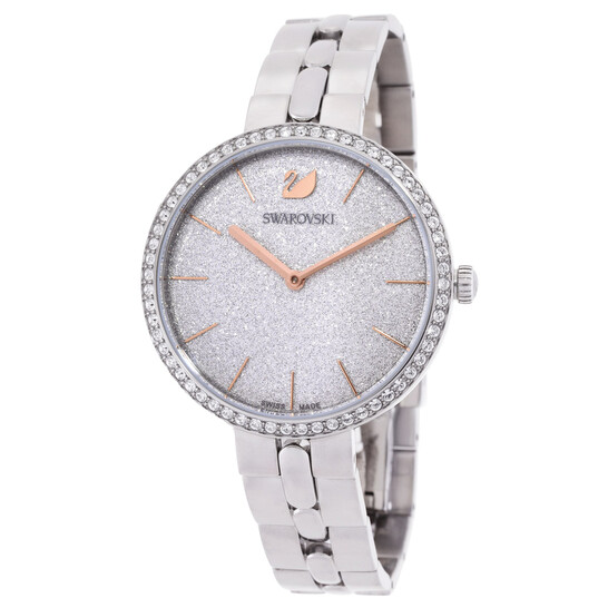 Swarovski Cosmopolitan Quartz Crystal Silver Dial Ladies Watch 5517807 ...
