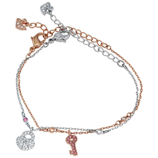 Swarovski Crystal Wishes Lock and Key Bracelet Set 5272251 768549987335 ...