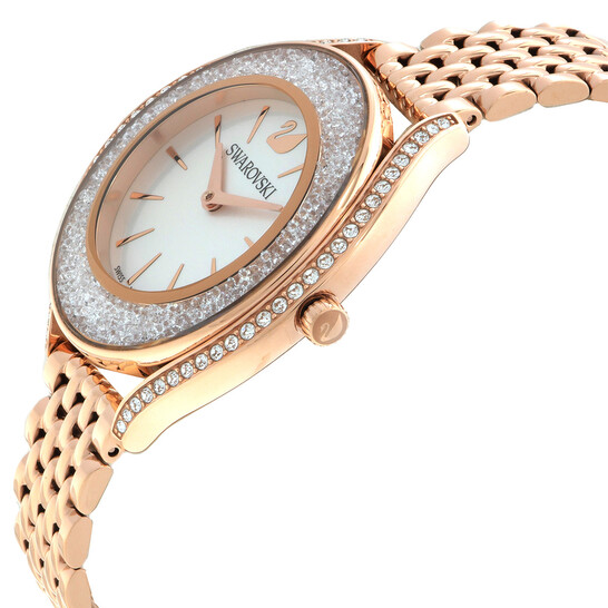 Swarovski Crystalline Aura Quartz White Dial Ladies Watch 5519459 ...