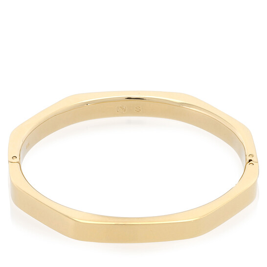 Swarovski Dextera Gold-Tone Plated Octagon Bracelet, Size M 5656844 ...