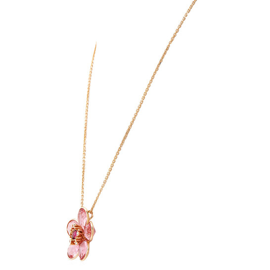 Swarovski Florere Pendant Gold Shiny Pink 5657875 9009656578759 ...