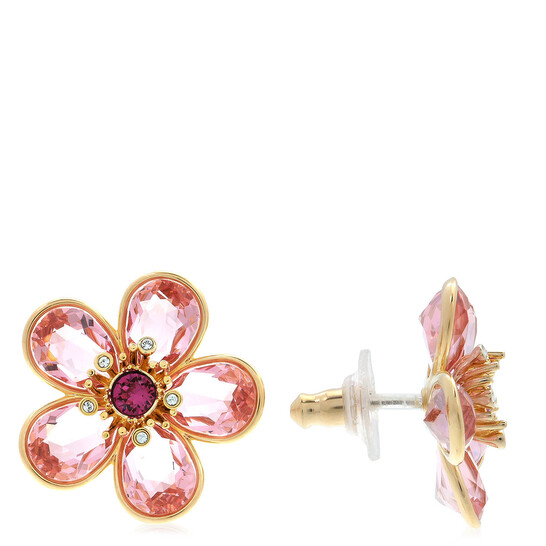 Swarovski Florere Pierced Flower Stud Earrings 5656635 9009656566350 ...
